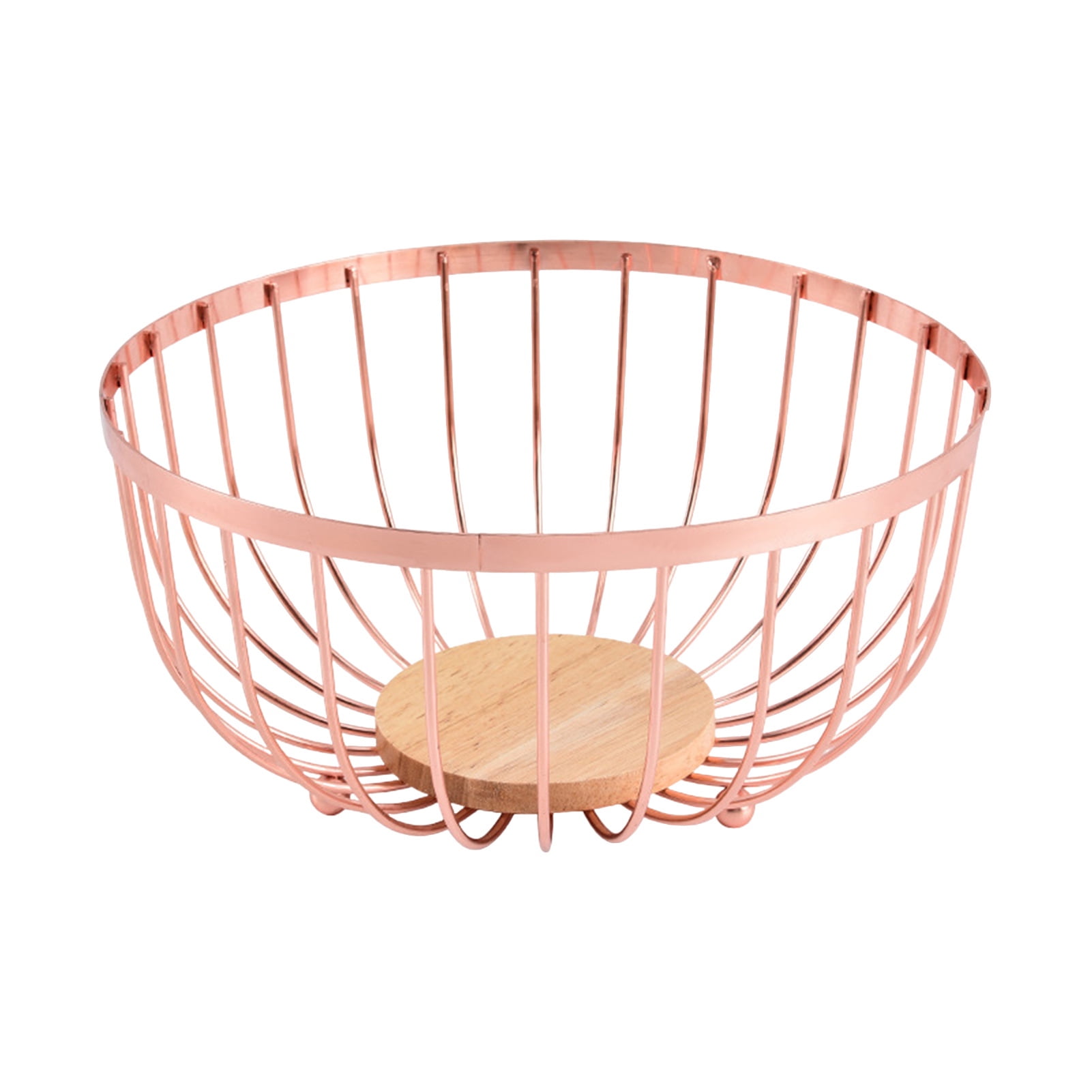 HomeLife Metal Wire Fruit Basket Large Round Storage Baskets for Bread ...