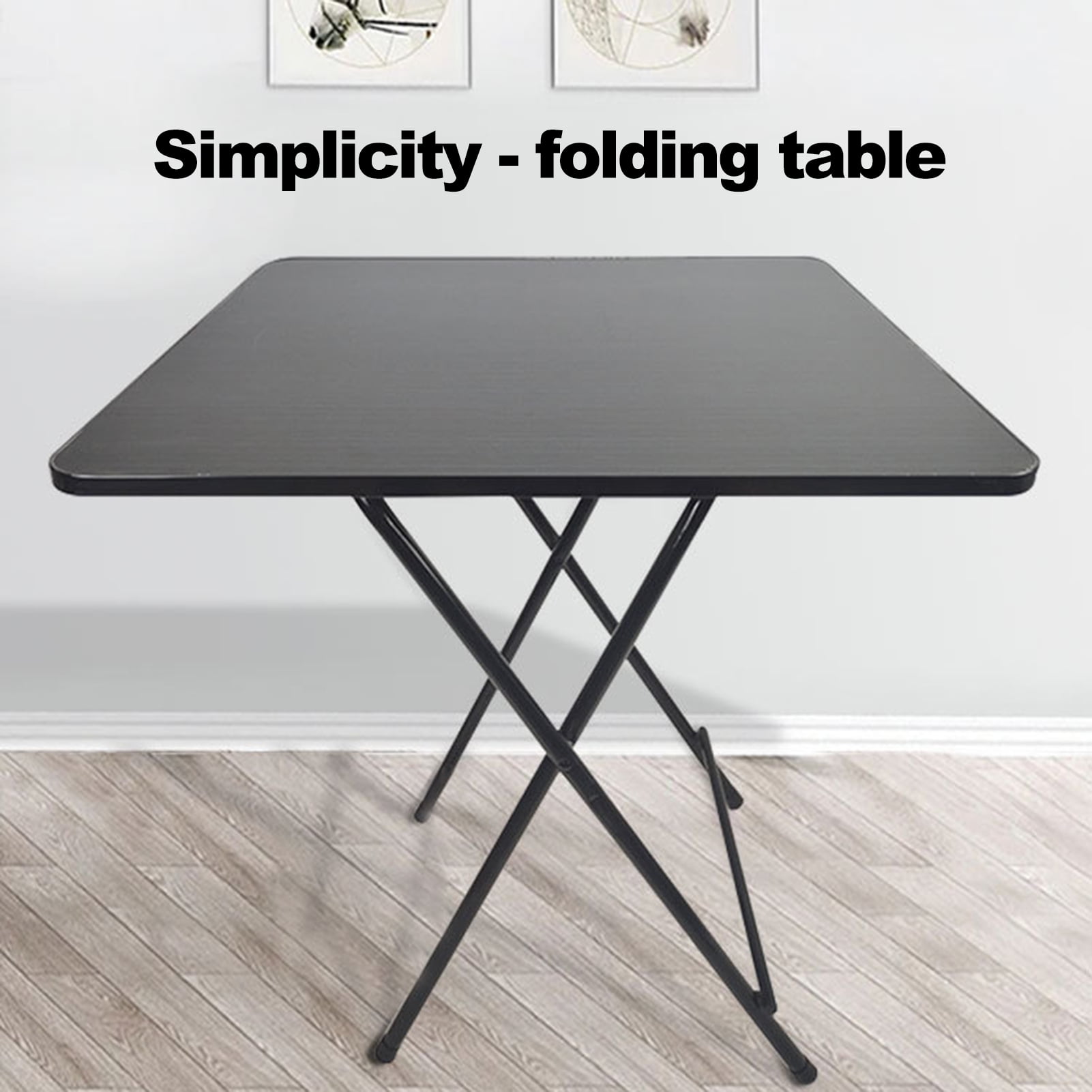 HomeLife Portable Foldable Office Desk, Simple Home 4-Person Square ...