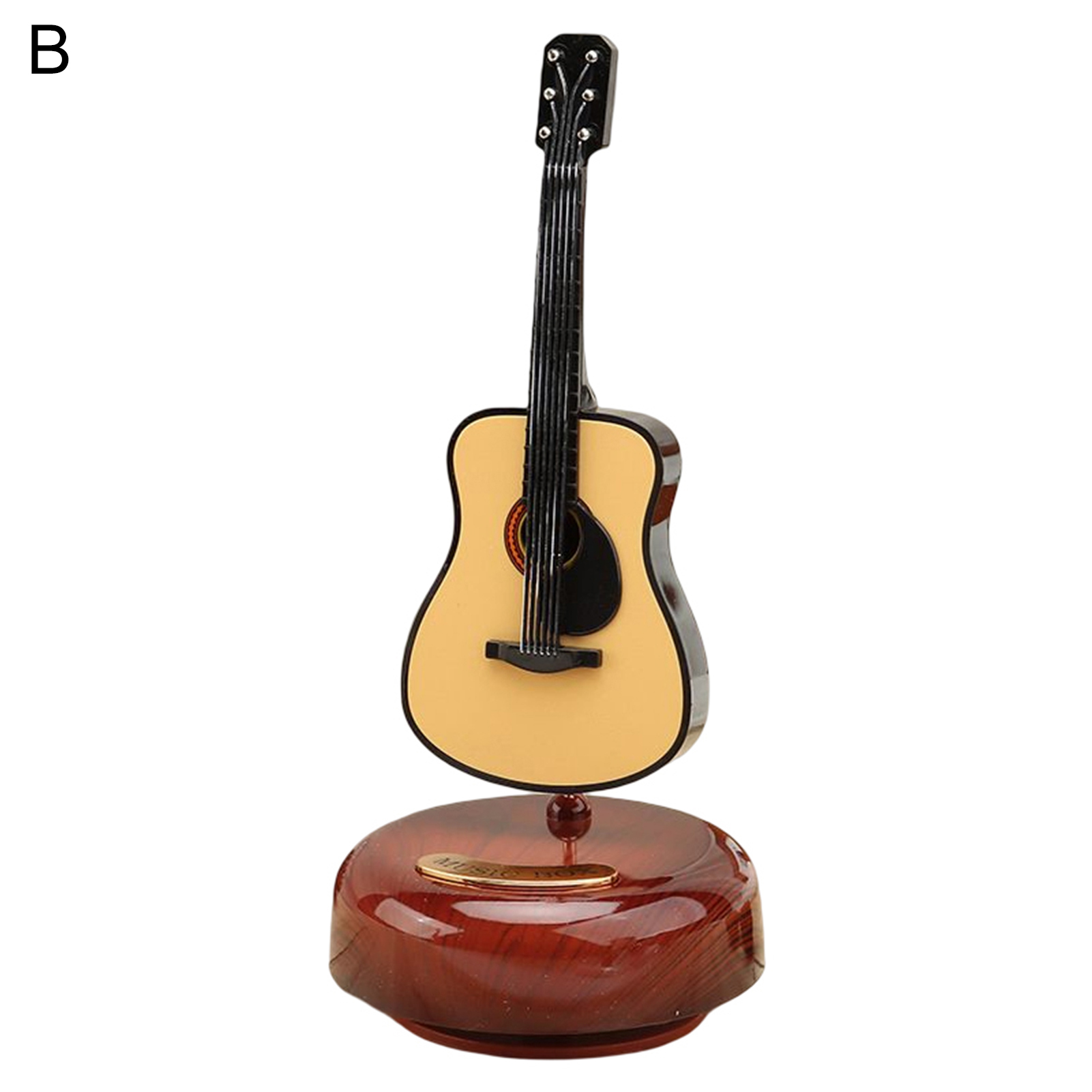 HomeLife Rotating Music Box, GuitarViolin Shape Music Box Instrument ...