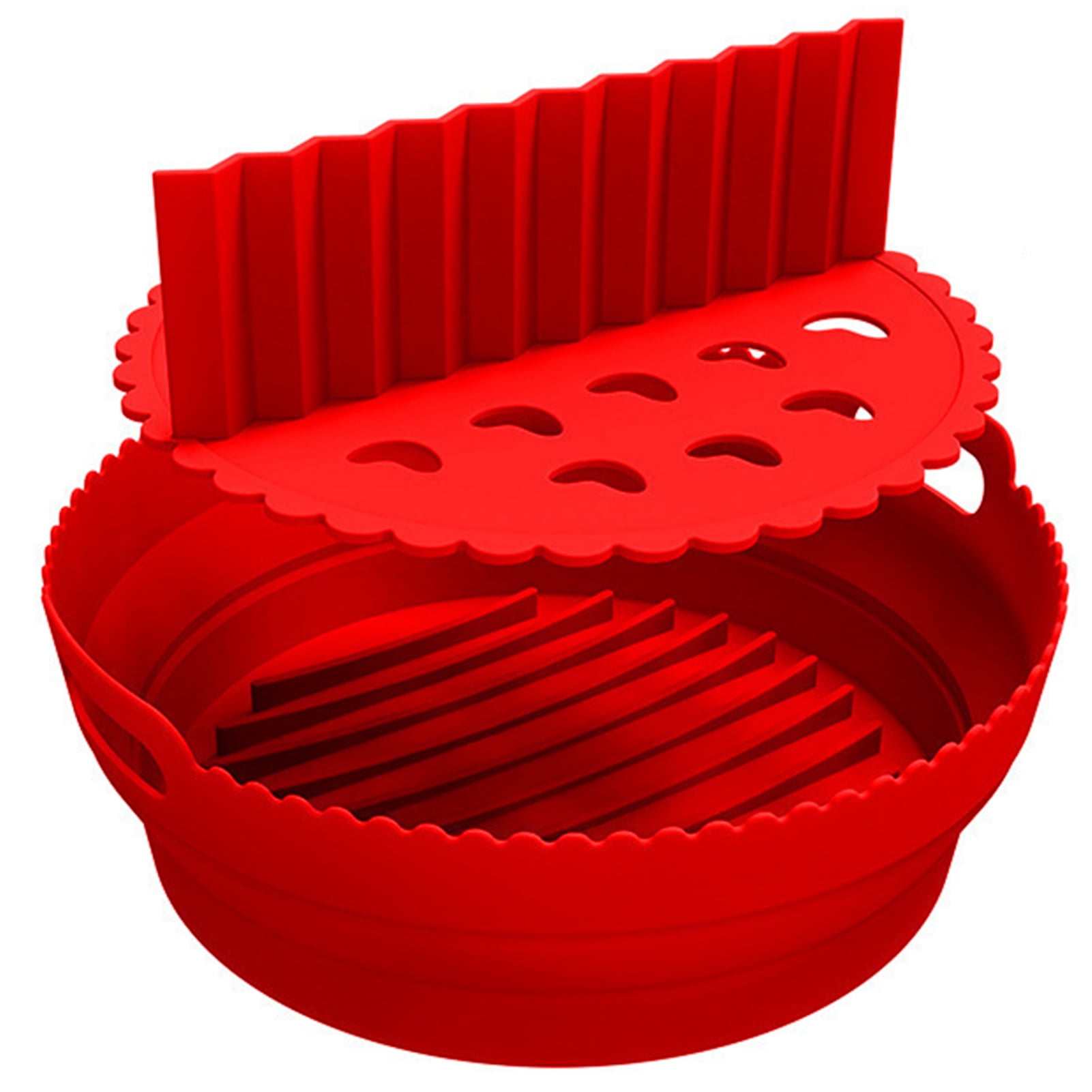 HomeLife Silicone Fryer Pot Non-Stick High-Temperature Resistant Even ...