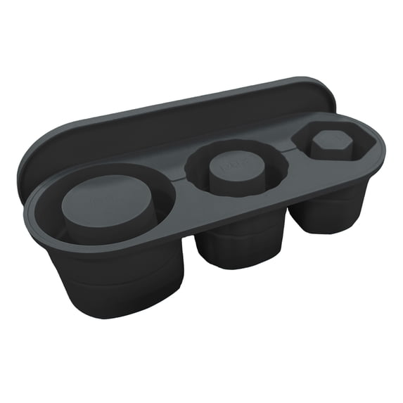 HomeLife Silicone Hollow Cylinder Ice Cube Tray with Lid Slow Melting ...