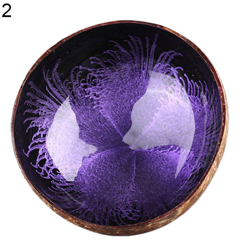 HomeLife Splash Ink Coconut Shell Candy Storage Bowl Container Desk ...
