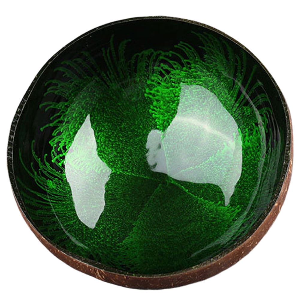 HomeLife Splash Ink Coconut Shell Candy Storage Bowl Container Desk ...
