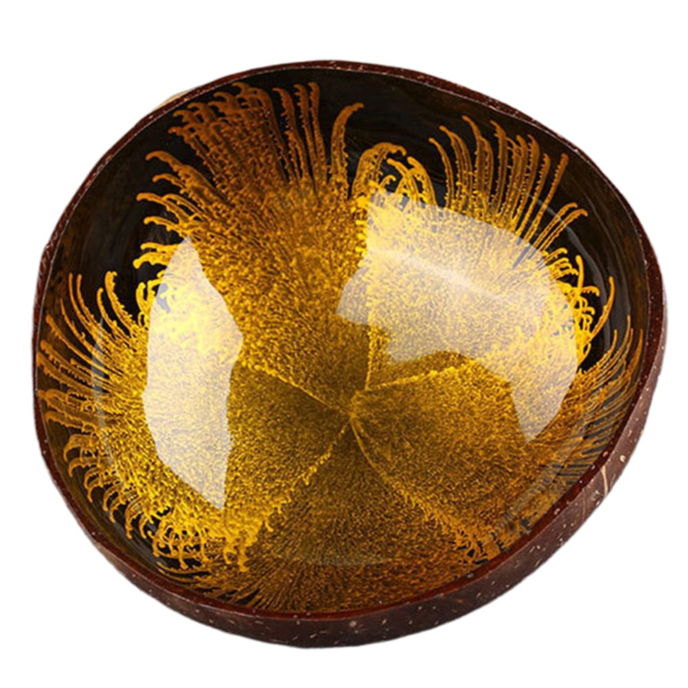 HomeLife Splash Ink Coconut Shell Candy Storage Bowl Container Desk ...