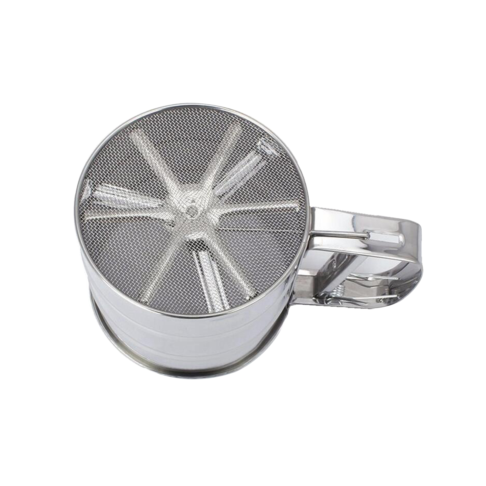 HomeLife Stainless Steel Cup-shaped Powder Shaker Mesh Sugar Flour ...