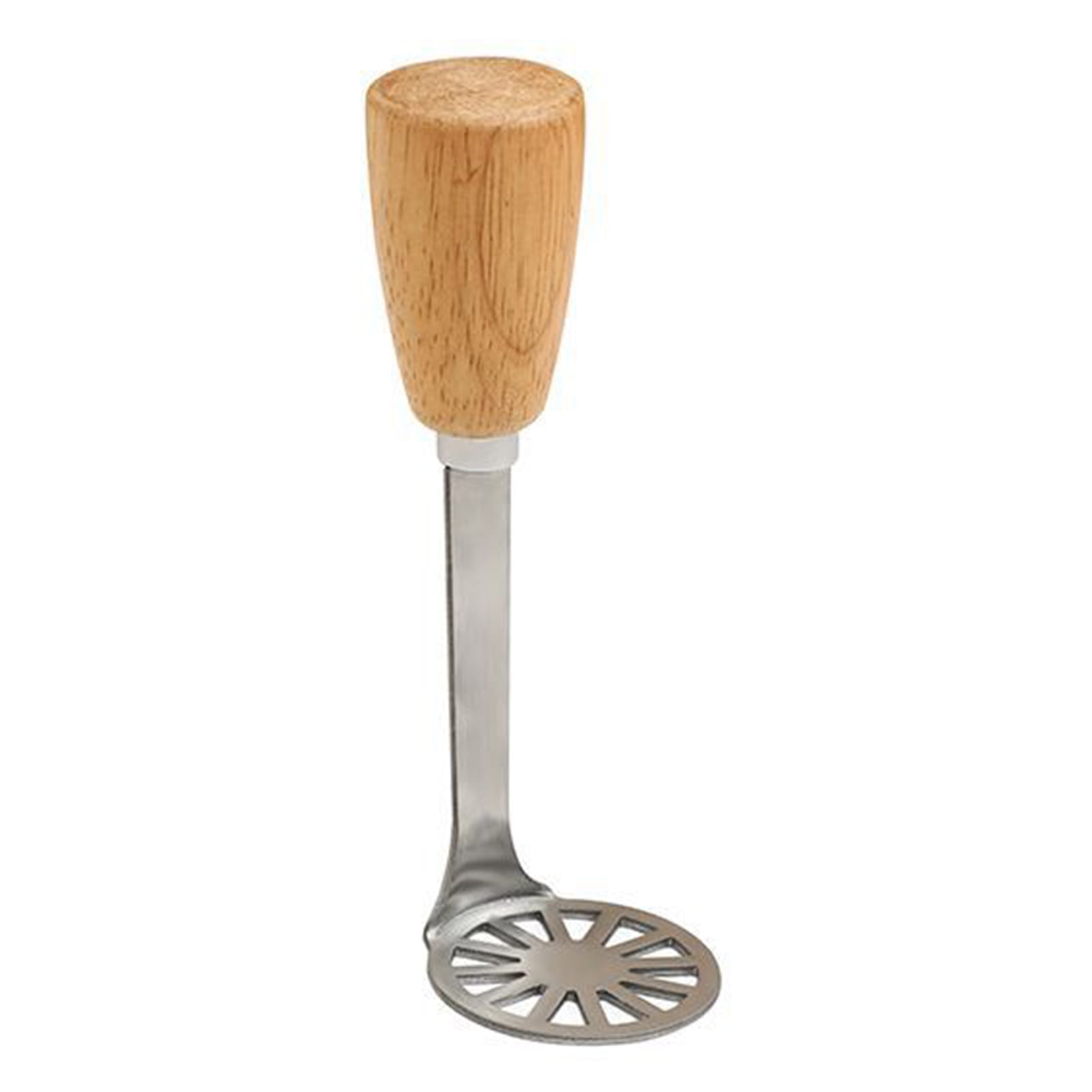 HomeLife Stainless Steel Potato Masher Wood Long Handle Food Grade ...