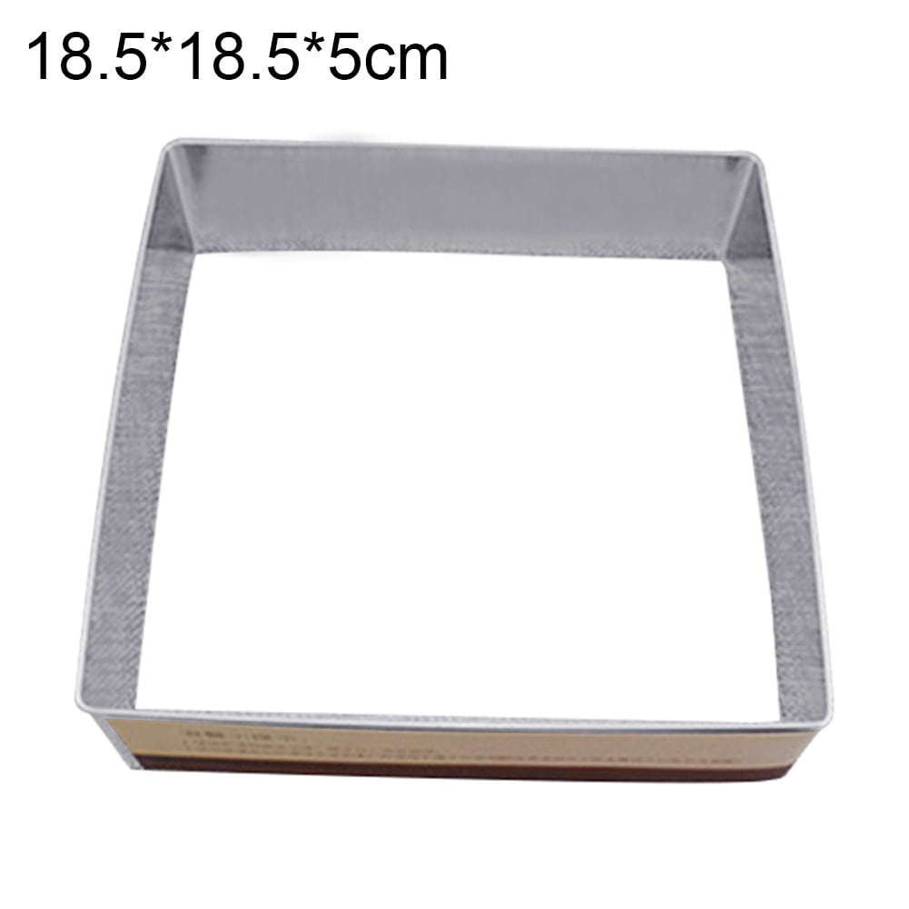 HomeLife Stainless Steel Round Square Cake Ring Mould Mousse Cutter DIY ...