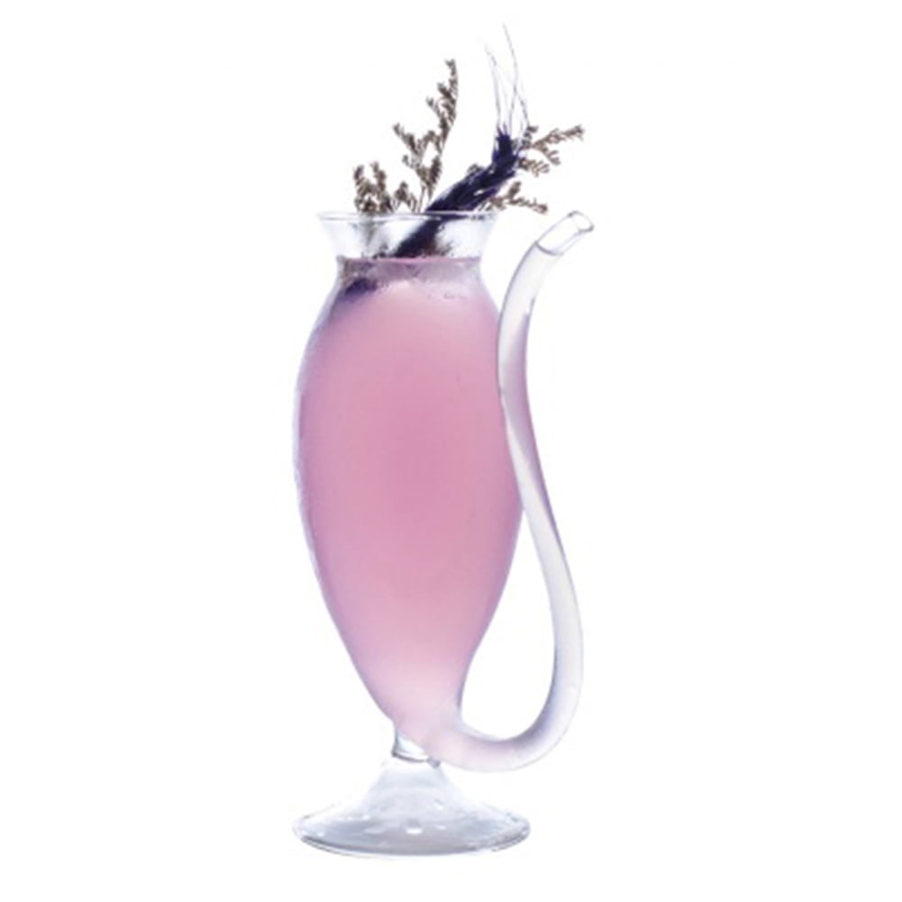 HomeLife Wine Whiskey Glass Heat Resistant Sucking Juice Milk Drinking ...