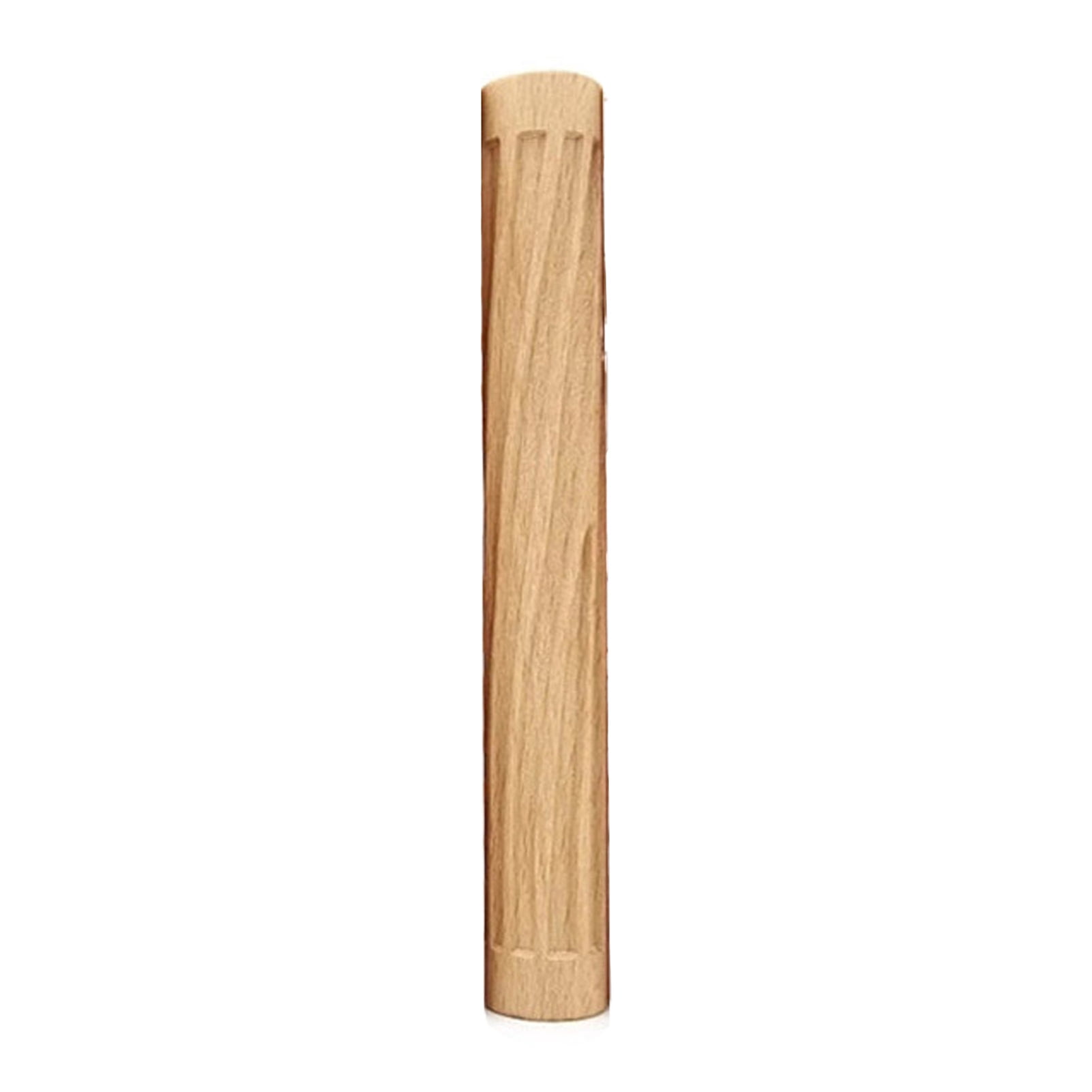 HomeLife Wooden Rolling Pin Clear Texture Leaves Snowflake Water Ripple ...