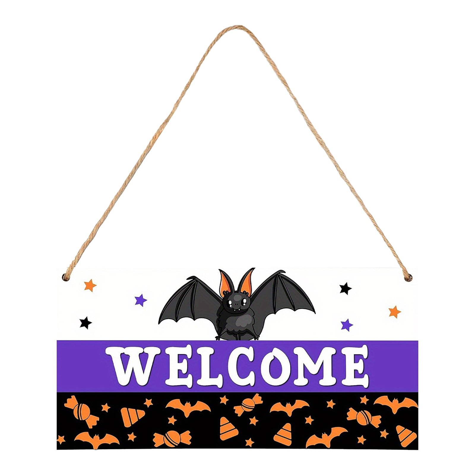 HomeNest Bat Themed Halloween Decorations Halloween Wooden Door Signs ...