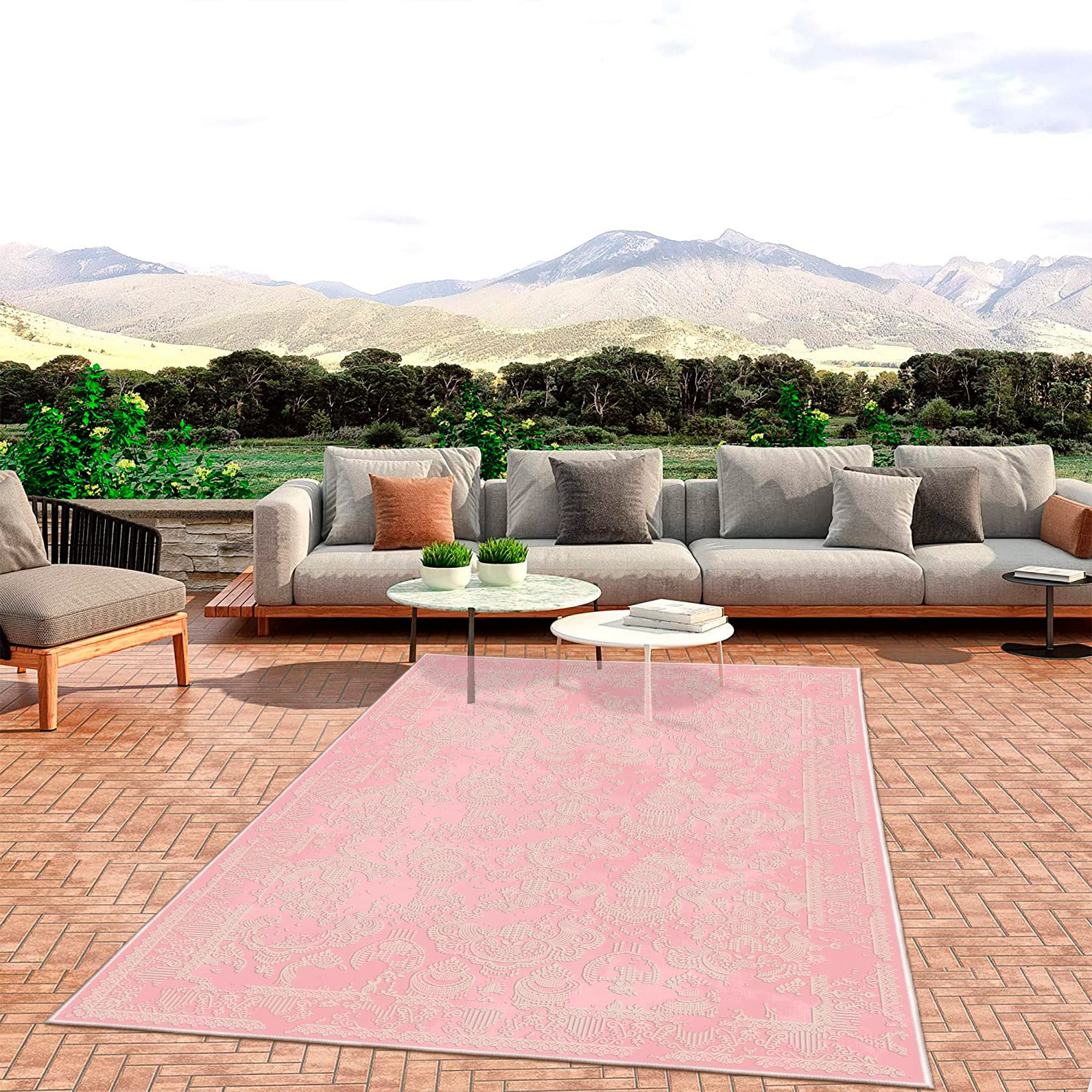 HomeNette Machine Washable Rug 140x300 cm, Non Slip, Stain Resistant ...