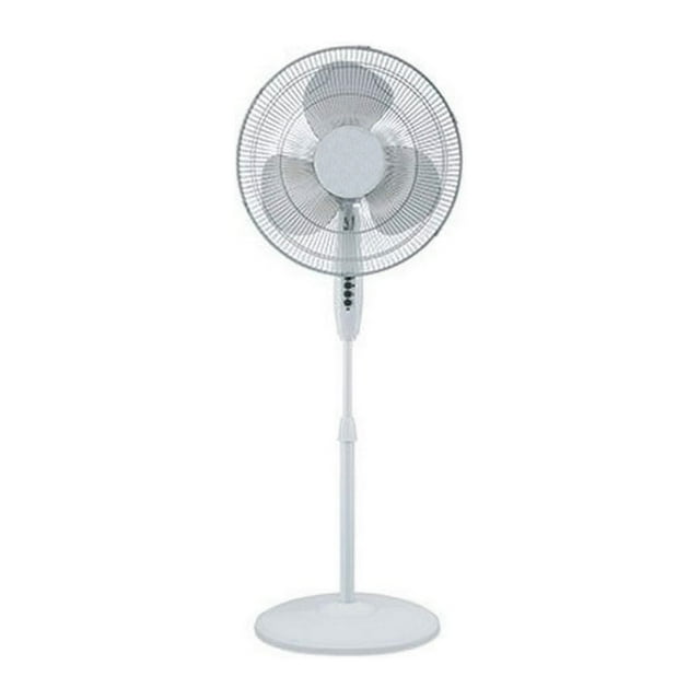 HomePointe 16-Inch 3-Speed Oscillating Pedestal Fan with Tilt Head ...