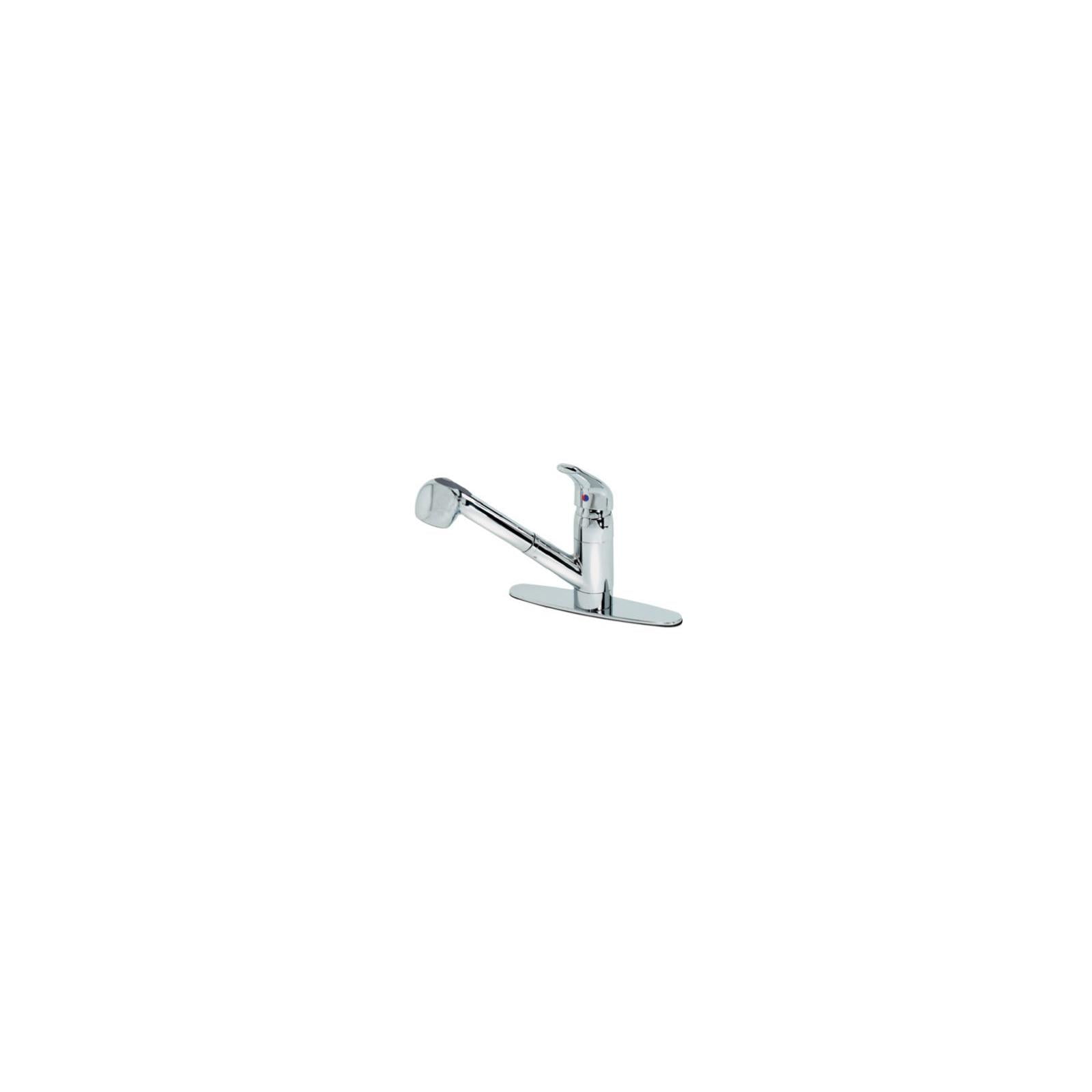 HomePointe 204644 Kitchen Faucet With Pull-Out Spray, Temperature ...