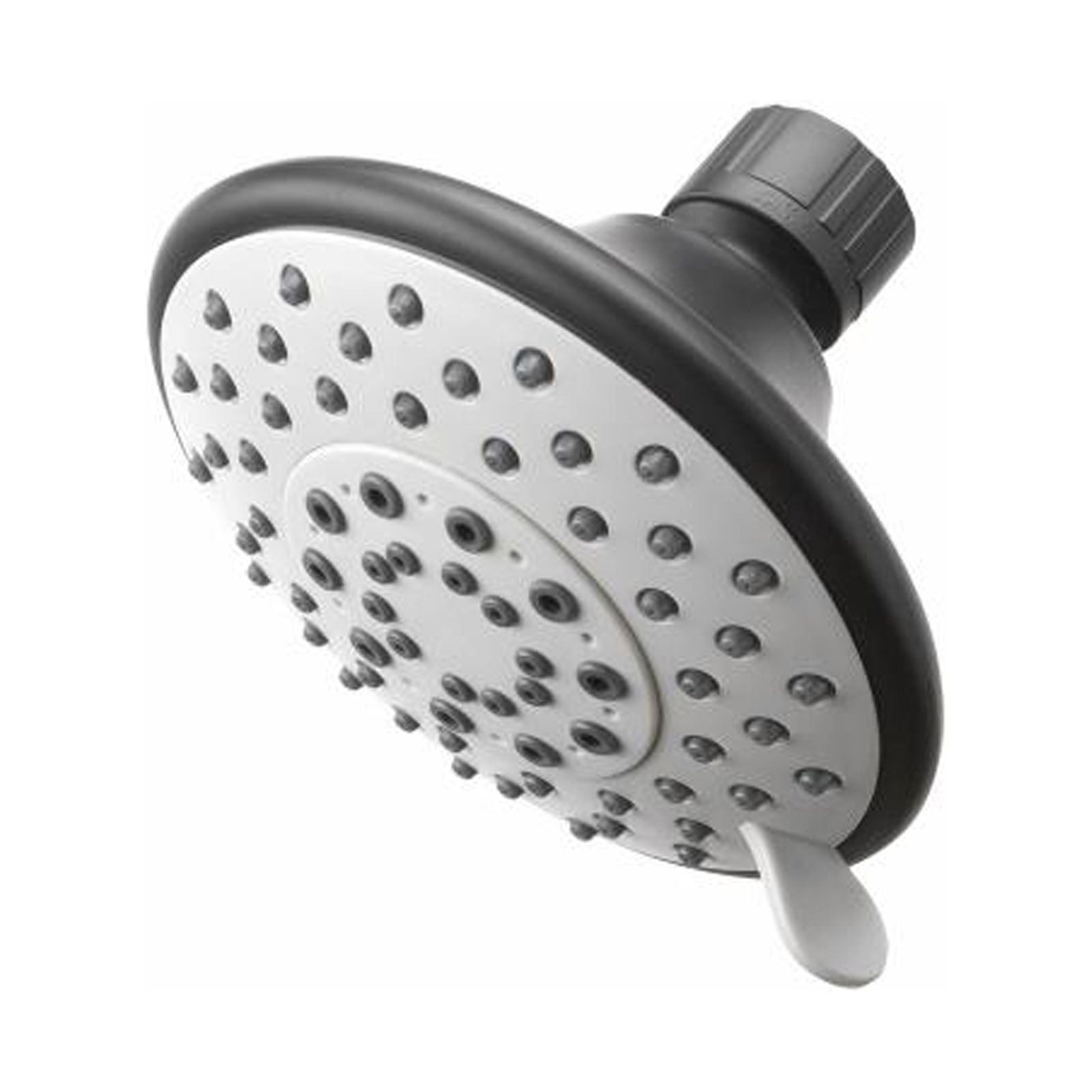 HomePointe 228628 Shower Head, Fixed Mount, 5-Settings, Brushed Nickel ...