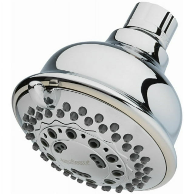 HomePointe 228636 Fixed Wall Shower Head w/ 3-Spray Settings, Chrome, 1 ...