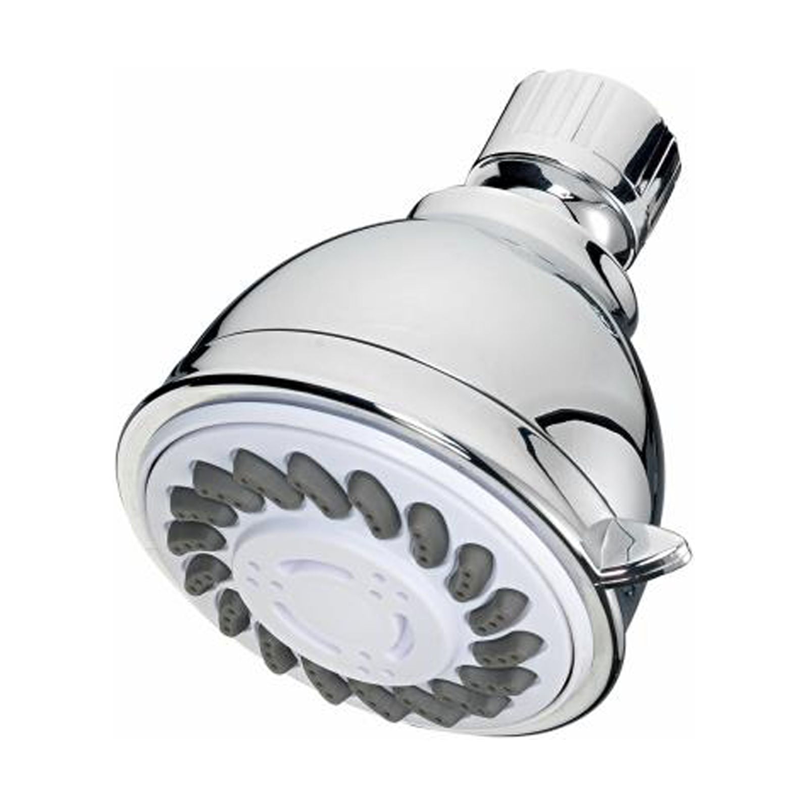 HomePointe 228636 Shower Head, Fixed Mount, 3-Settings, Chrome Plastic ...