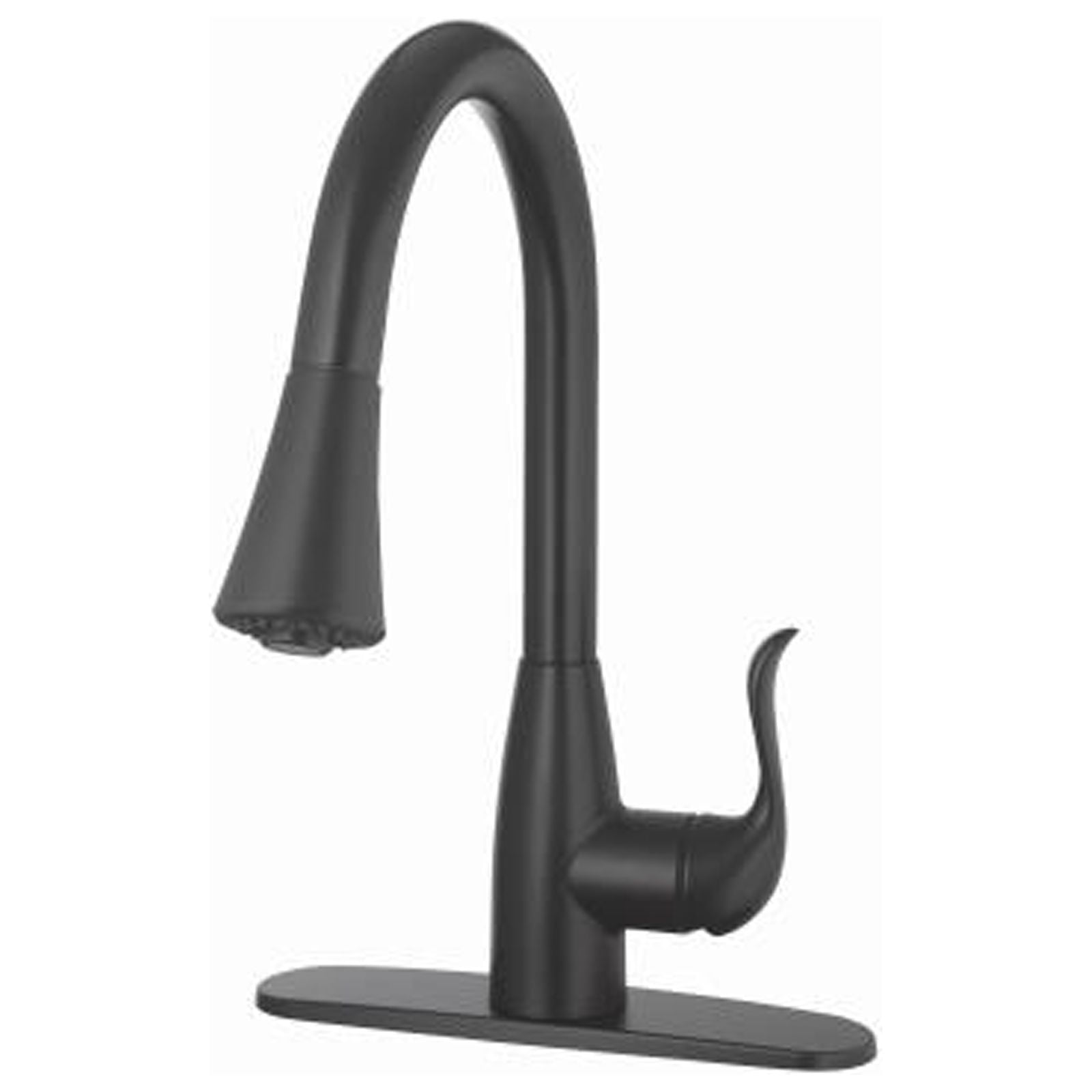 HomePointe 239957 Kitchen Faucet With Pull-Down Spray, Single Handle ...