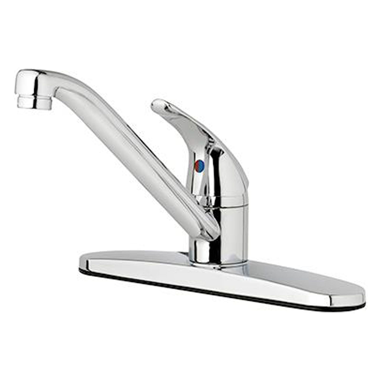 HomePointe 242100 Rounded Kitchen Faucet, Single Lever, Chrome ...