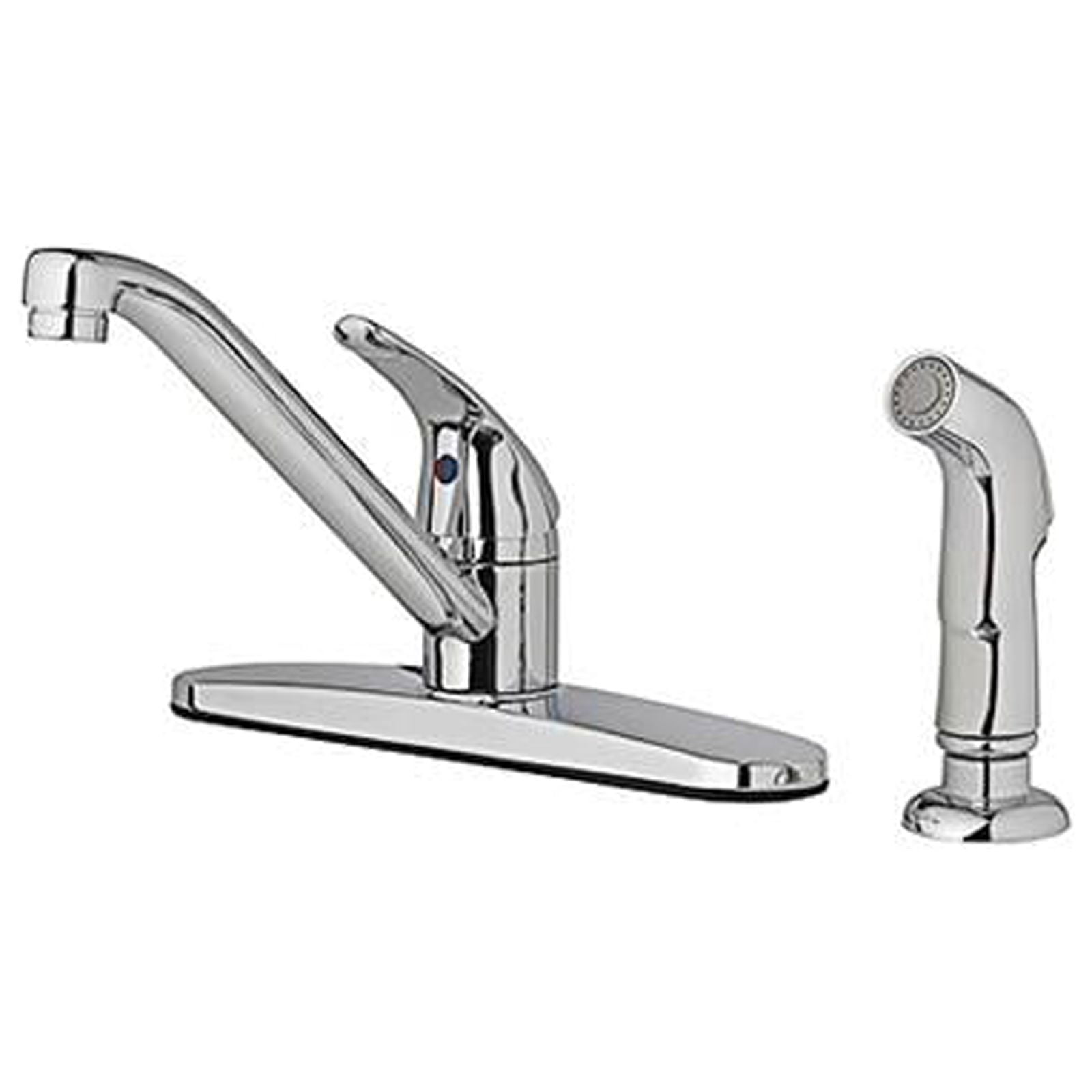 HomePointe 242101 Kitchen Faucet With Side Spray, Single Lever, Chrome ...