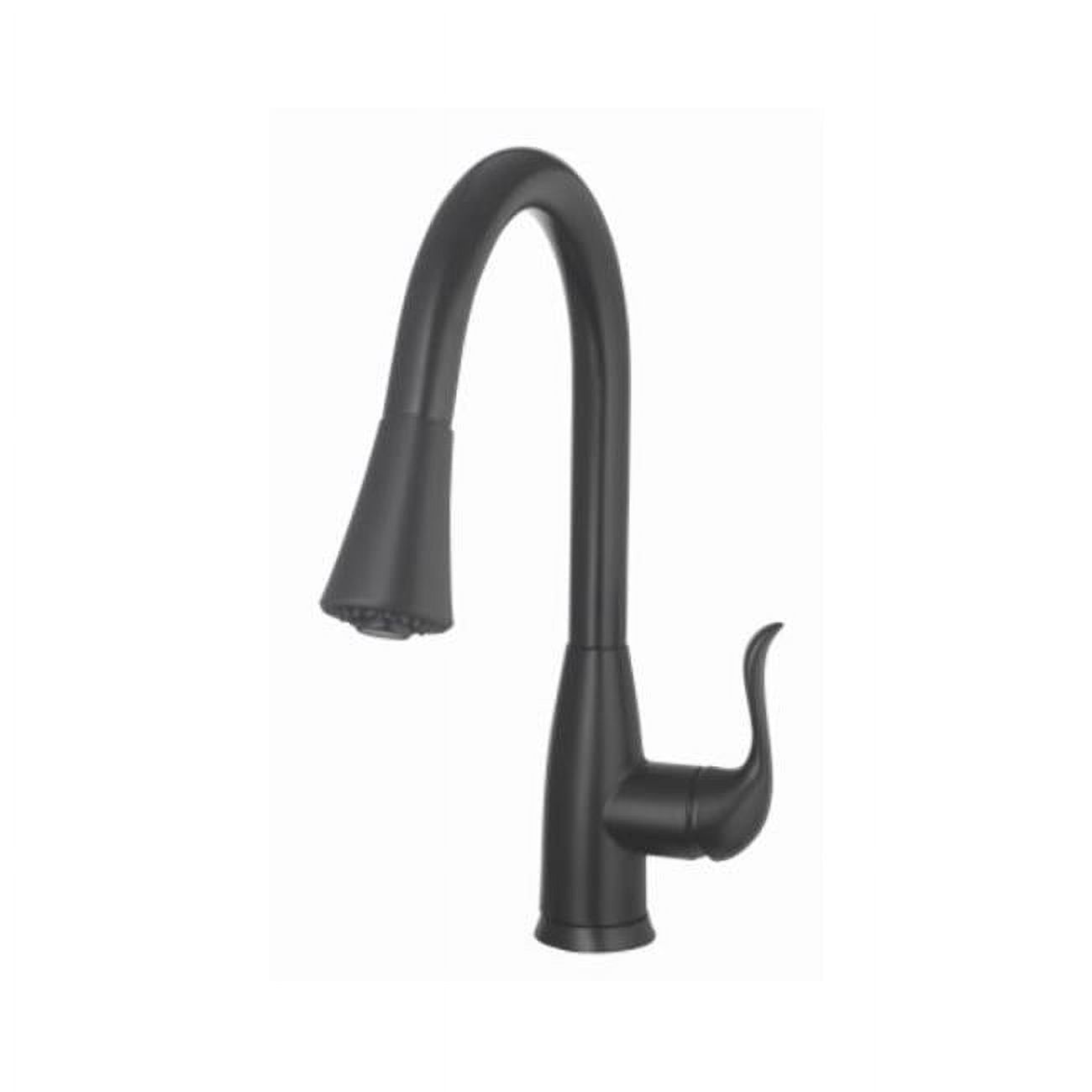 HomePointe Kitchen Faucet, Matte Black - Walmart.com
