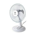 HomePointe Westpointe 12-Inch 3-Speed Oscillating Table Fan with Tilt ...