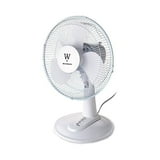 HomePointe Westpointe 12-Inch 3-Speed Oscillating Table Fan with Tilt ...