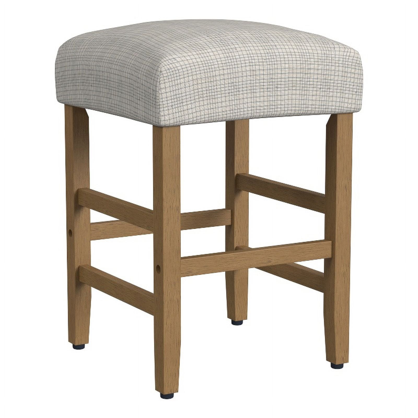 Free Shipping! HomePop 24 Inch Upholstered Counter Stool Cream Mini ...