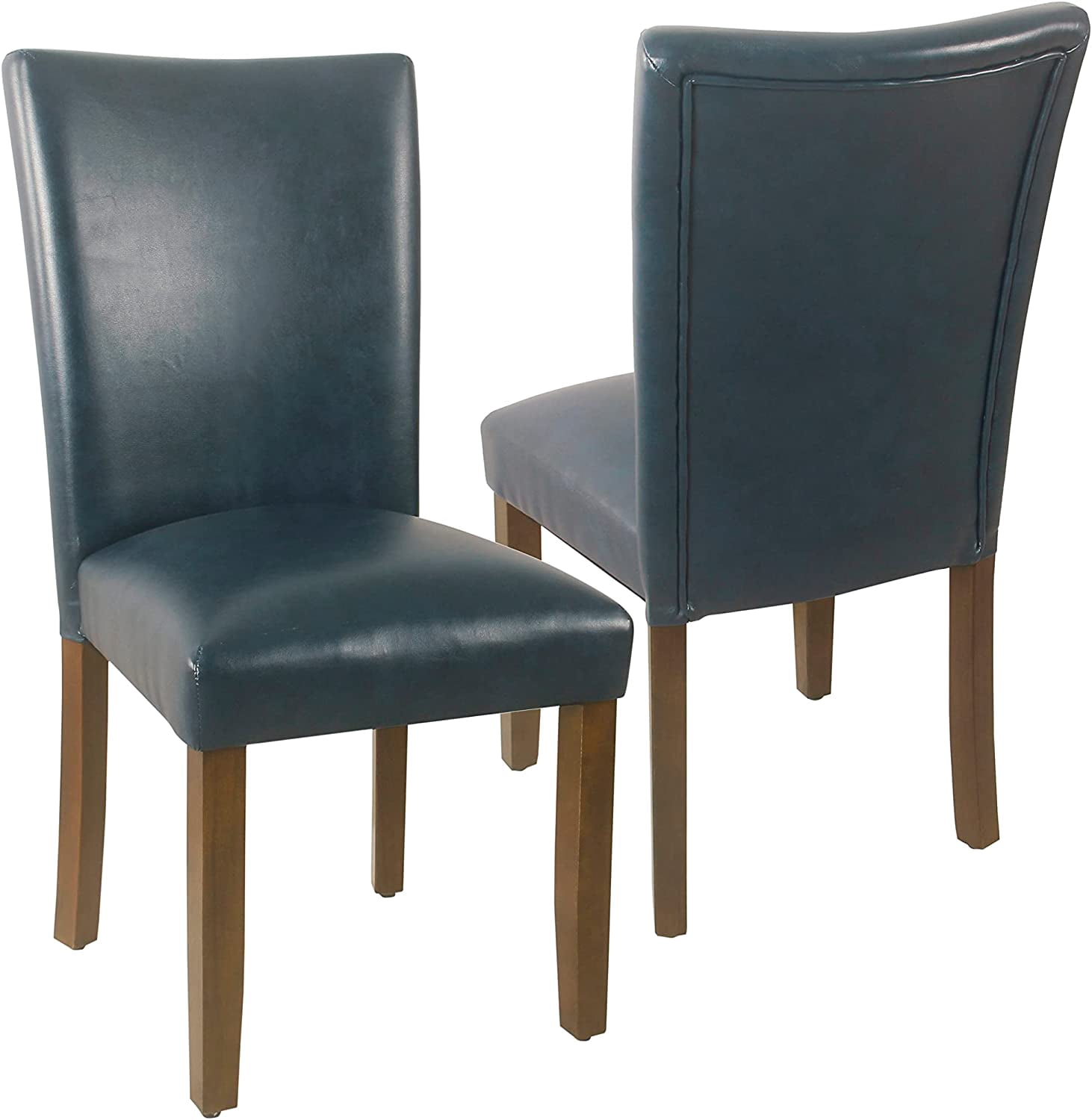 HomePop Classic Parsons Dining Chair -Denim Jacobean Print (Set of 2 ...