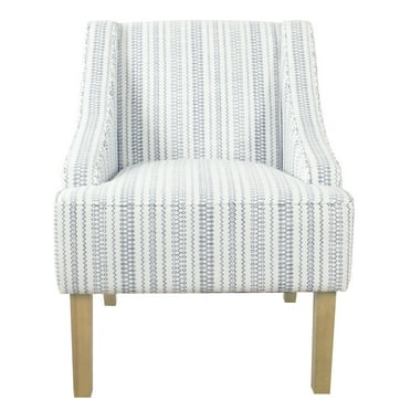 HomePop Indoor Modern Classic Swoop Arm Accent Chair for Living Room ...