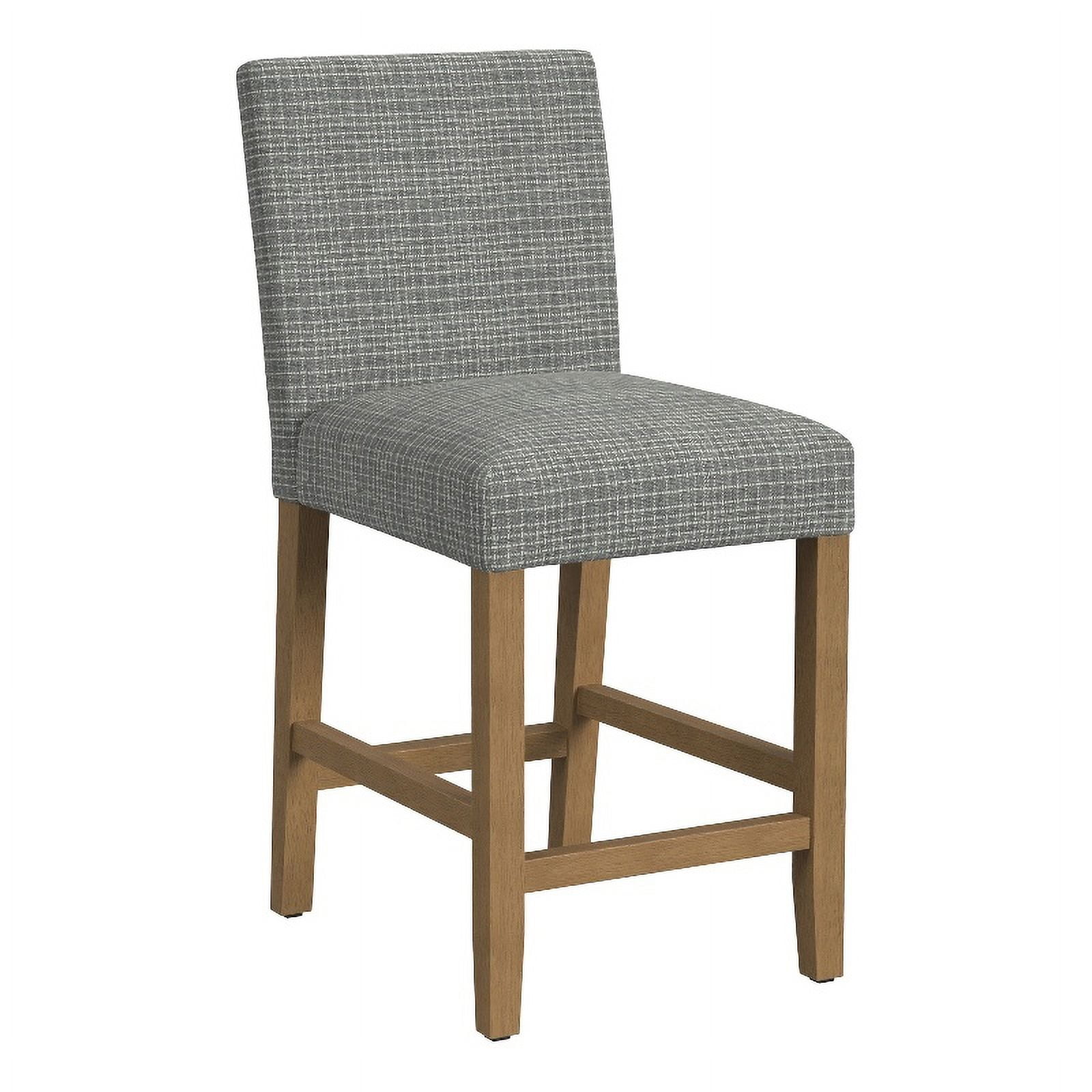 HomePop Classic Upholstered Dining Chair, Sage Mini Grid Pattern ...