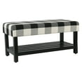 HomePop Decorative Bench with Shelf - Walmart.com