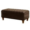 HomePop Large Storage Bench with Nailhead Trim, Multiple Colors ...
