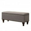 HomePop Ainsley Upholstered Button Tufted Storage Bench for Bedroom ...