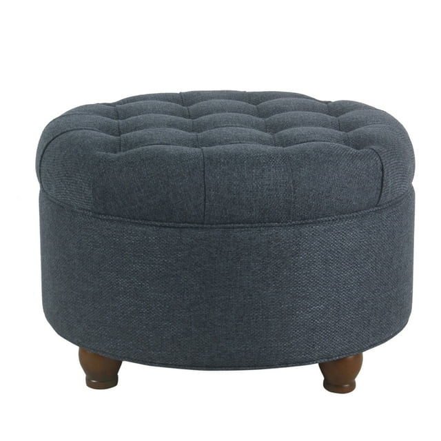 HomePop Large Tufted Round Storage Ottoman, Multiple Colors - Walmart.com