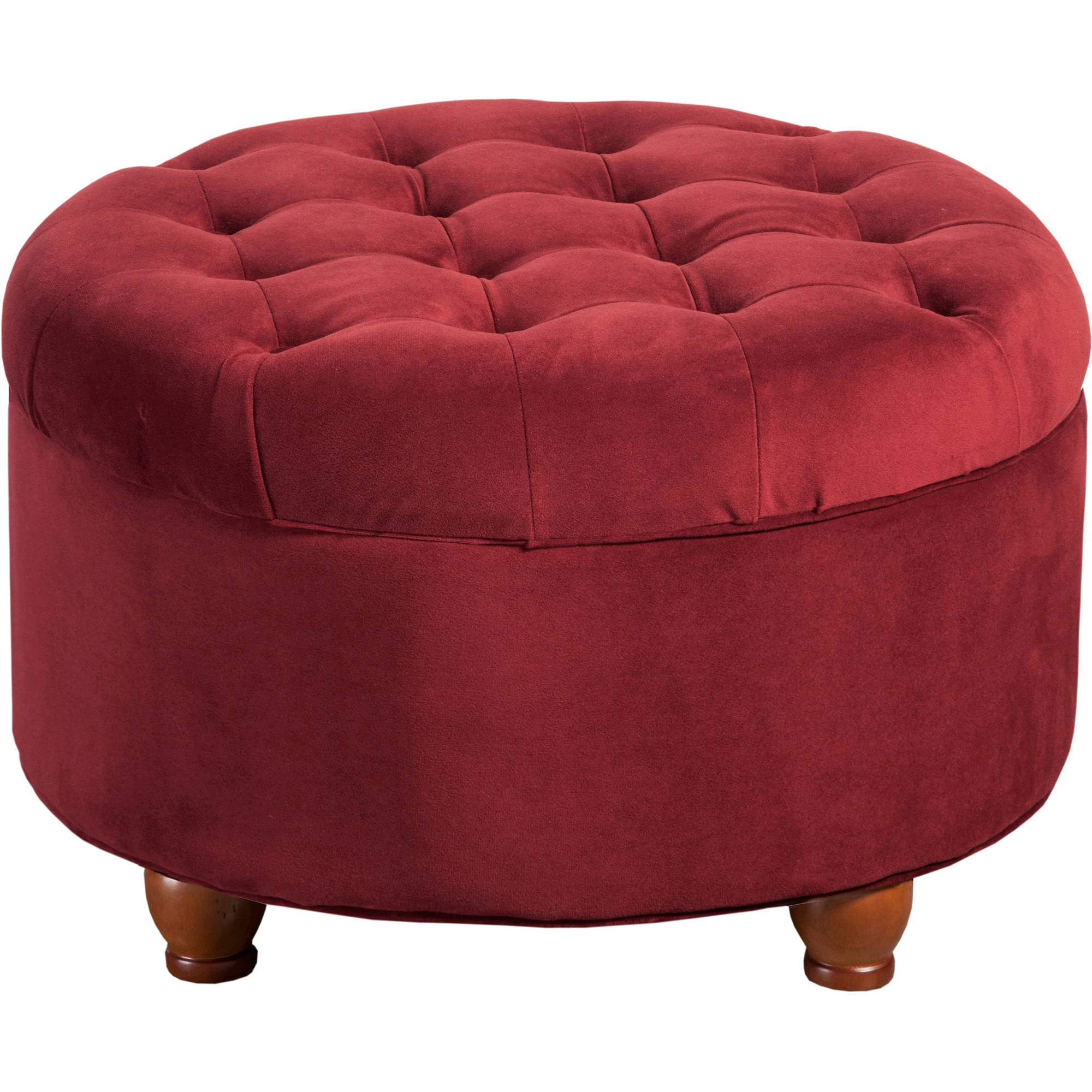 HomePop Large Tufted Round Storage Ottoman, Multiple Colors - Walmart.com