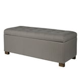 HomePop Large Tufted Storage Bench, Multiple Colors - Walmart.com