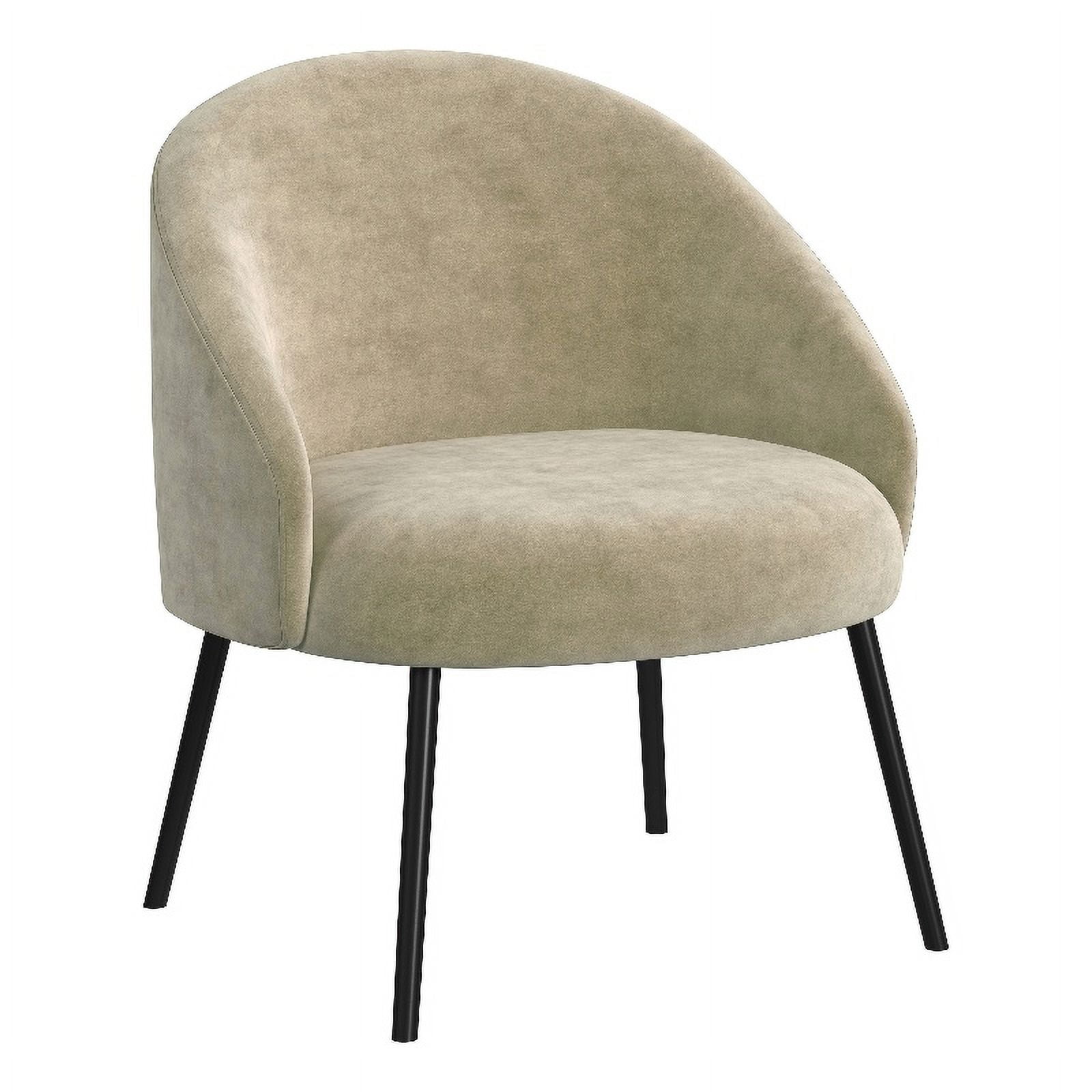 HomePop Modern Velvet Accent Chair, Taupe - Walmart.com