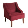 HomePop Velvet Swoop Arm Accent Chair - Walmart.com