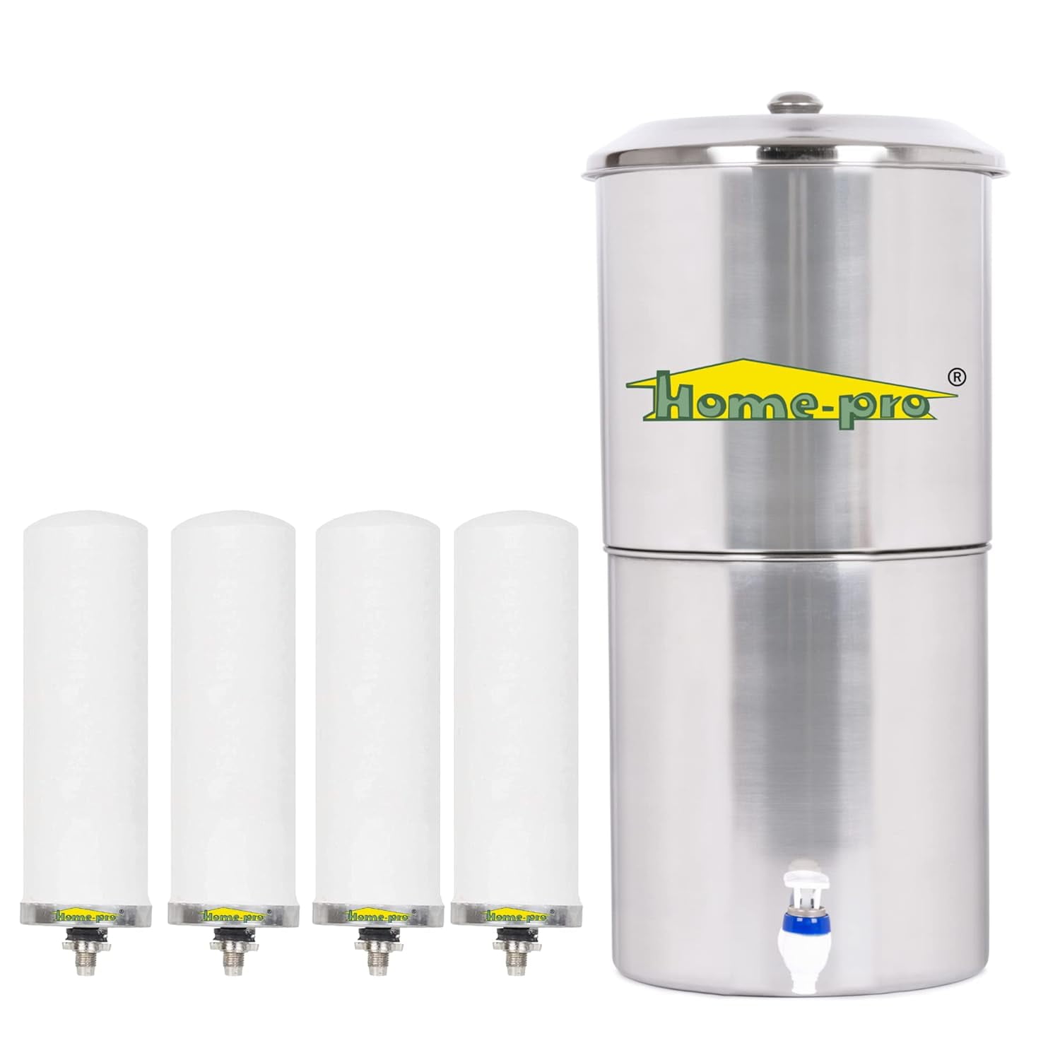 HomePro Gravity Water Filter and Purifier 30 Liters Total Capacity 15L ...
