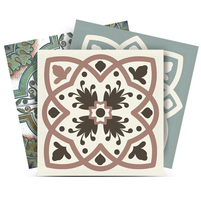 HomeRoots 556409 12 x 12 in. Vintage Sage Mosaic Peel & Stick Removable ...