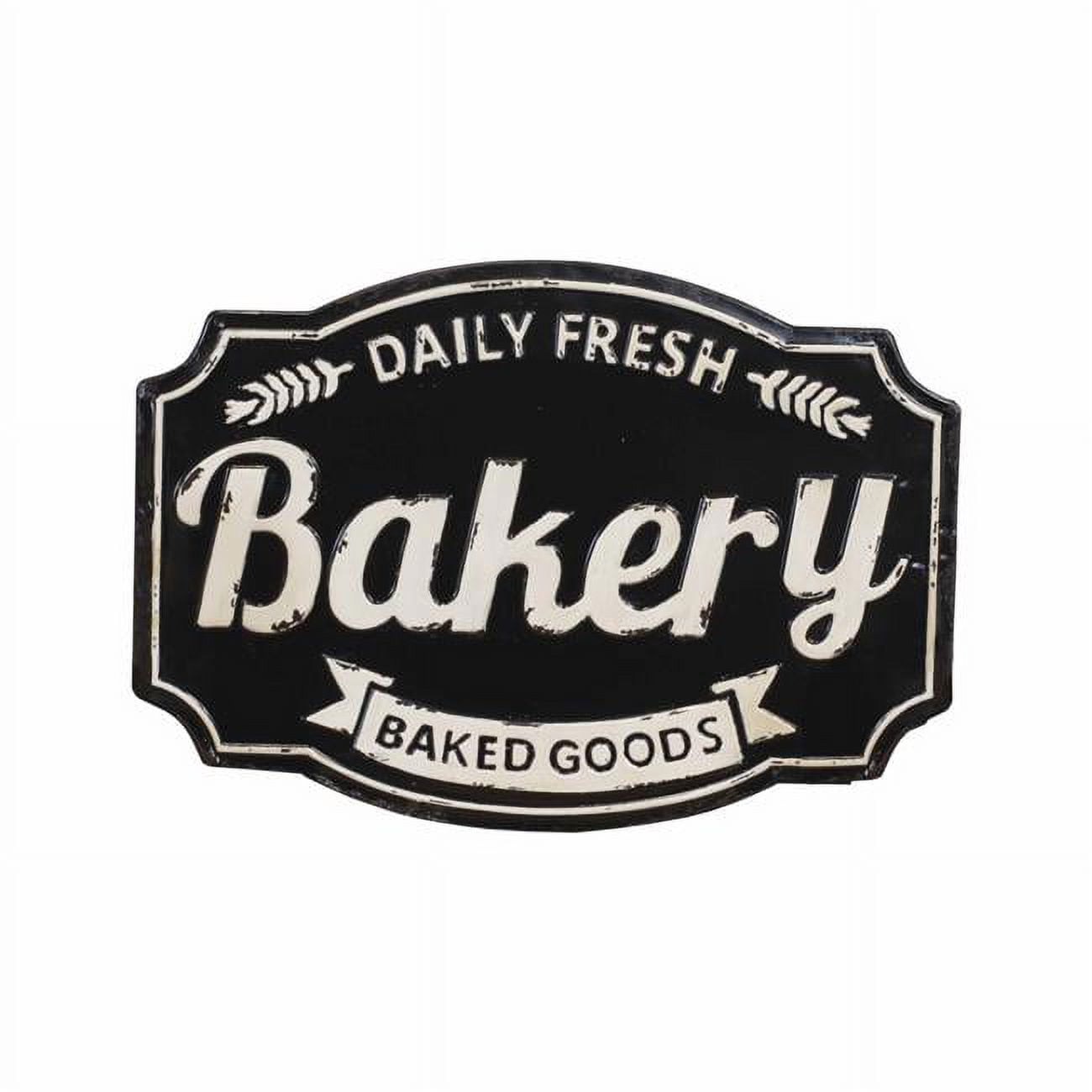 Black And White Metal Bakery Kitchen Wall Decor - Walmart.com