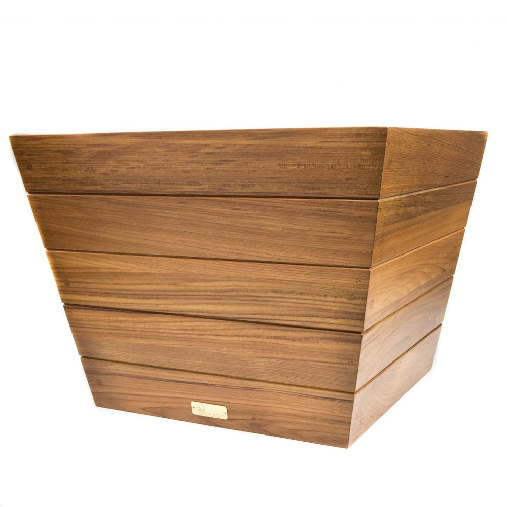HomeRoots 19" Brown Wood Indoor Outdoor Square Planter Box - Walmart.com