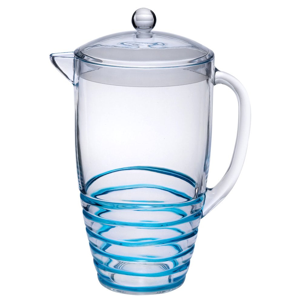 2.5 Quart Clear and Blue Swirl Acrylic Pitcher - Walmart.com