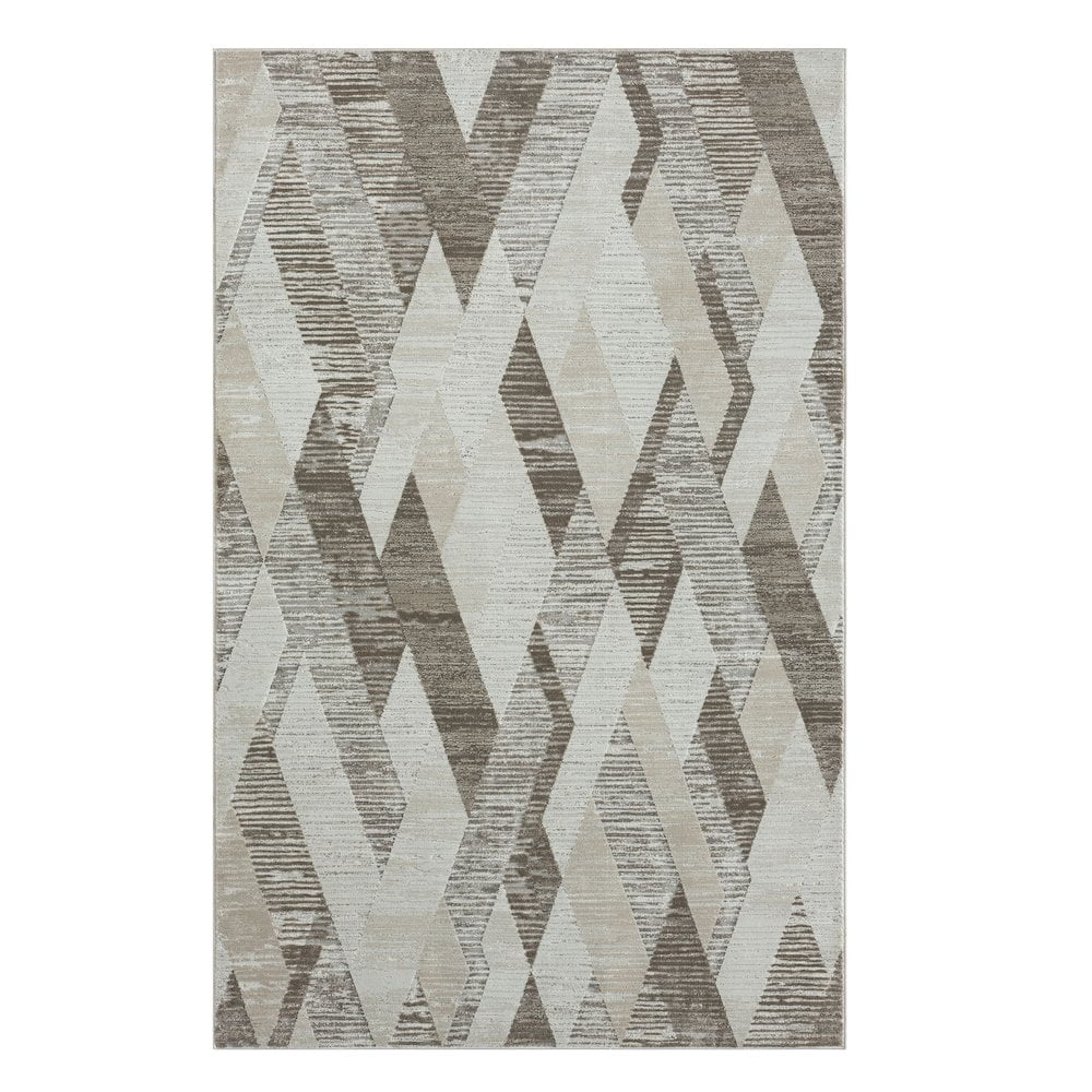 HomeRoots 2' X 3' Gray Geometric Area Rug - Walmart.com