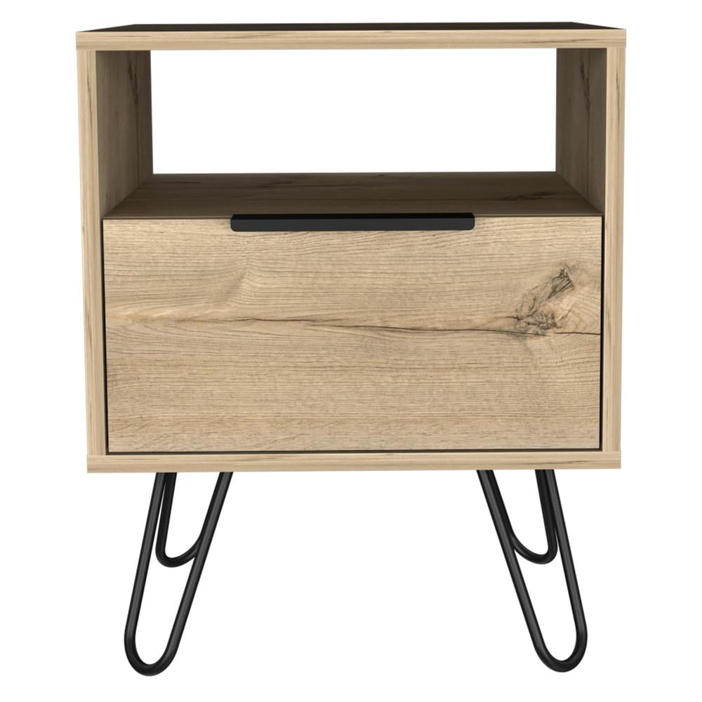 HomeRoots 22" Light Oak Nightstand - Walmart.com