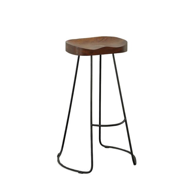 HomeRoots 516201 31 in. Steel Backless Bar Height Bar Chairs with ...