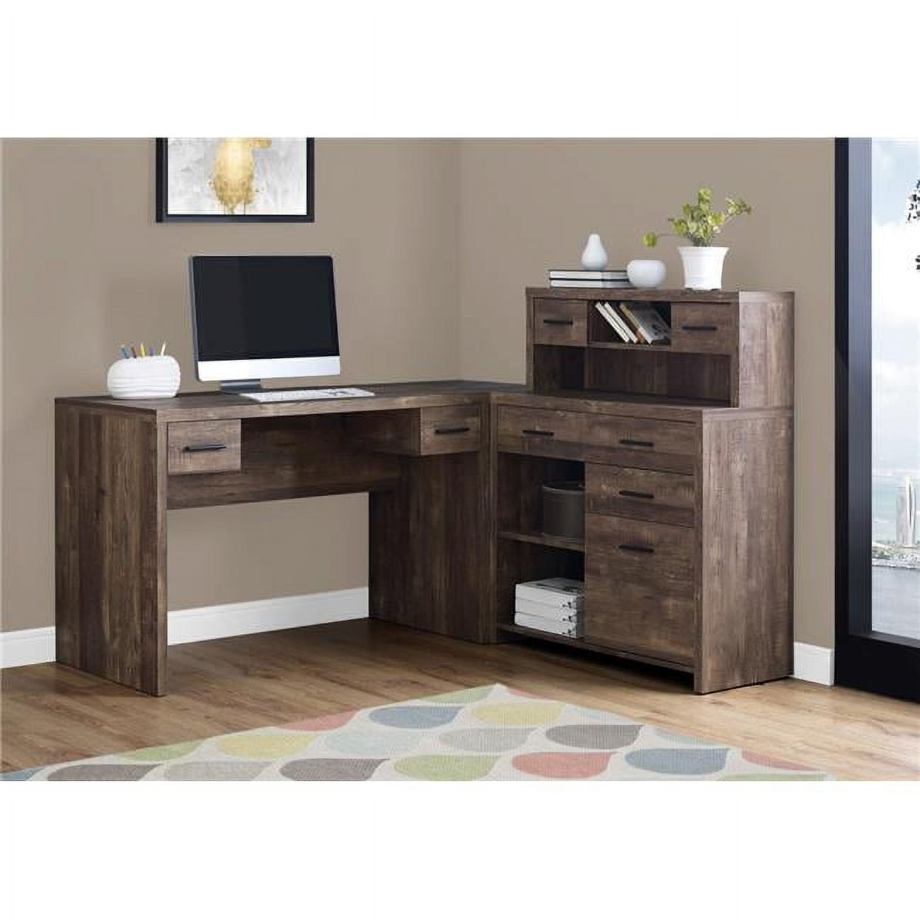 HomeRoots 333525 44.75 in. Reclaimed Wood Particle Board, Laminate ...