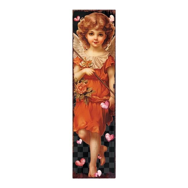 HomeRoots 635217 36 in. Black Gold & Pink Solid Wood Valentines Day ...