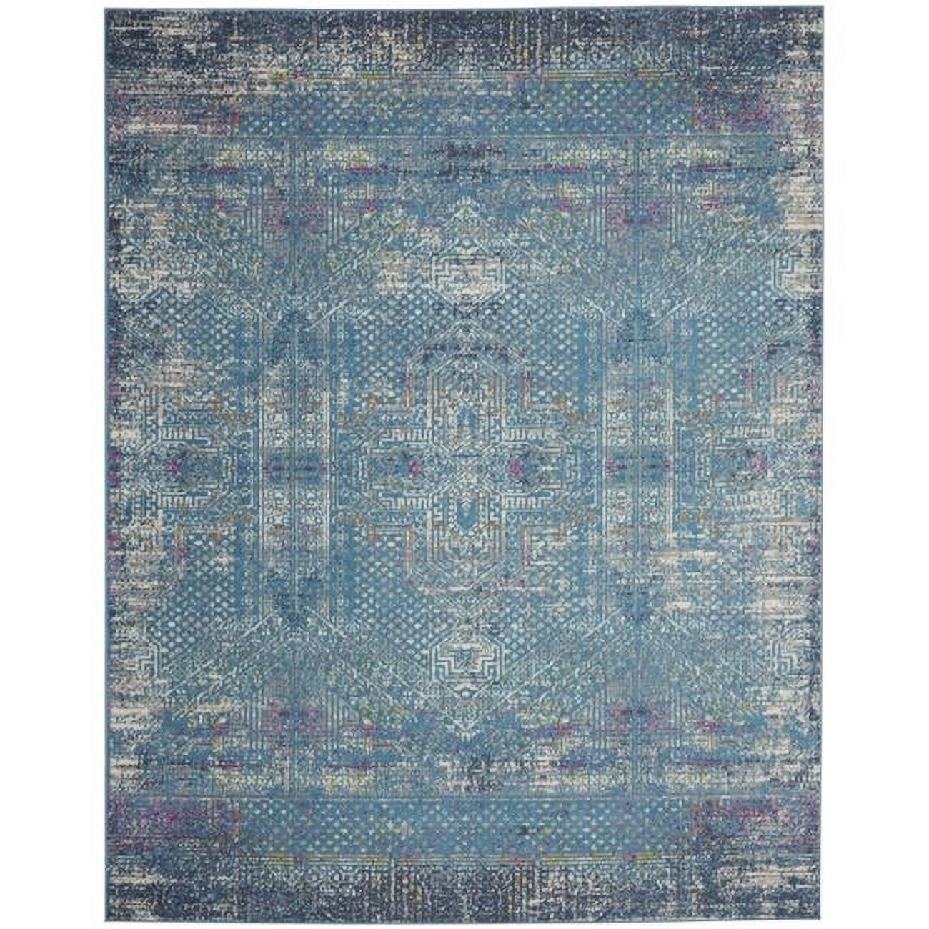 Well Woven Lincoln Modern Scandinavian Triangles Geometric Gold & Blue ...