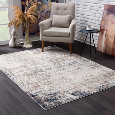 SAFAVIEH Vision Adrasteia Overdyed Solid Area Rug, Navy, 9' x 12 ...